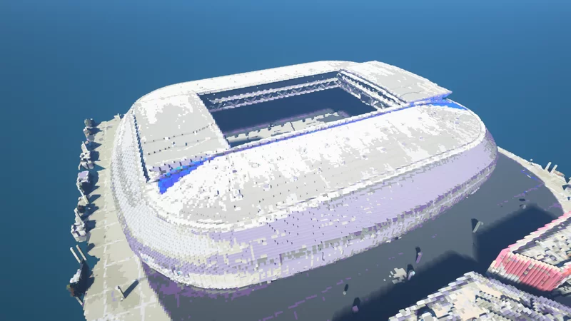 Minecraft Stadium Build 2:1 (French) Minecraft Map