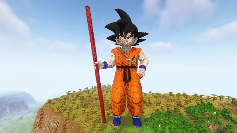 Minecraft Kid Goku Statue Minecraft Map