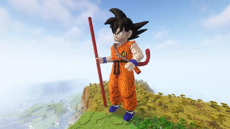 Minecraft Kid Goku Statue Minecraft Map