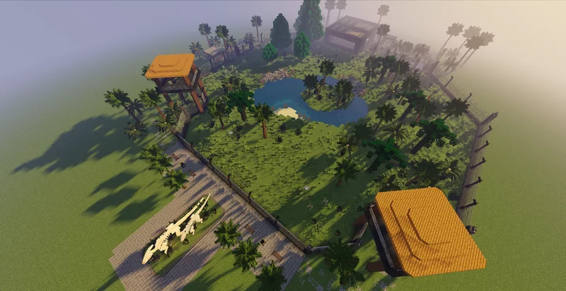 Parasaurolophus enclosure (Jurassic World) Minecraft Map