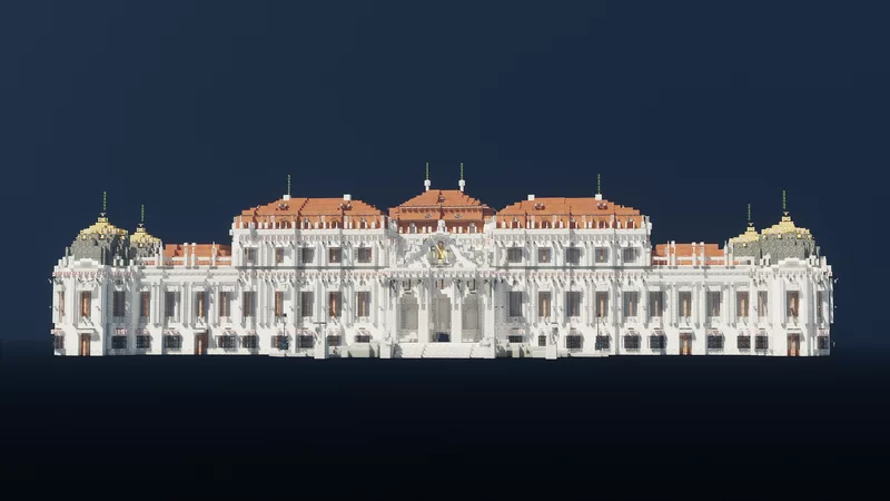 Upper Belvedere Palace, Vienna Minecraft Map