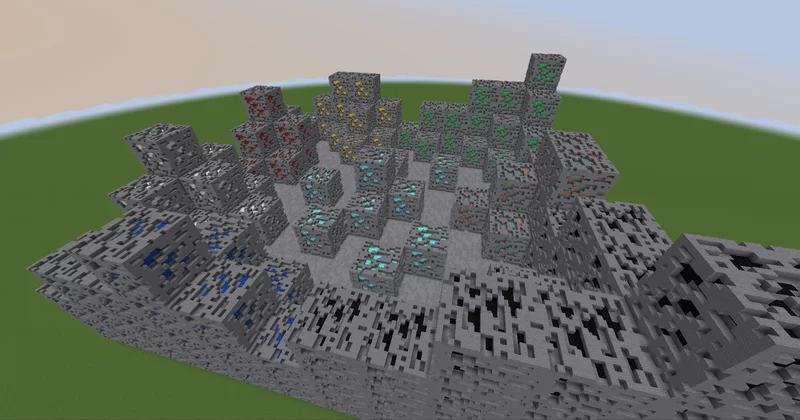 Big ore block Pvp map Minecraft Map