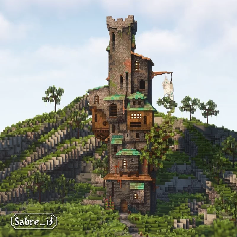 Rustic Fantasy Outpost Minecraft Map