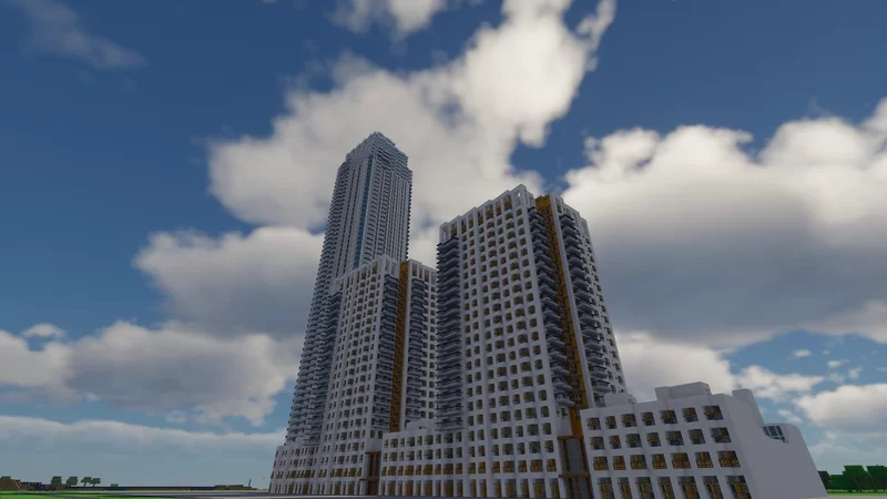 Zalmhaven 1:1 (tallest building in netherlands) 🇳🇱 Minecraft Map