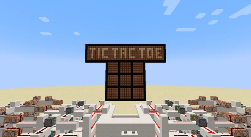 2 PLAYERS TIC TAC TOE v3 by Bertoxx Minecraft Map