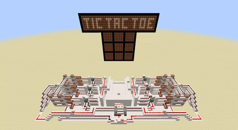 2 PLAYERS TIC TAC TOE v3 by Bertoxx Minecraft Map