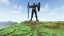 Minecraft Raidriar (the god king) Statue Minecraft Map