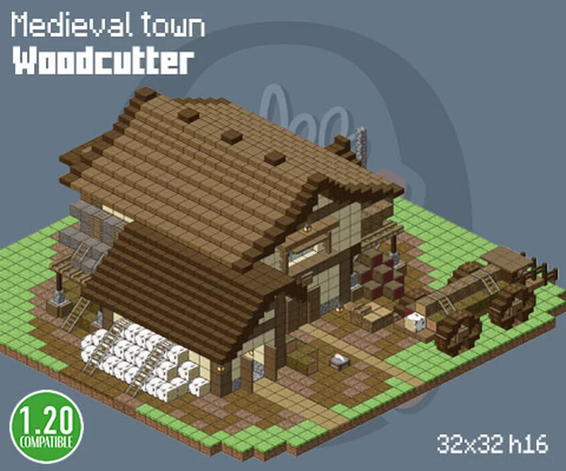 HUM - Medieval Resources buildings bundle Minecraft Map