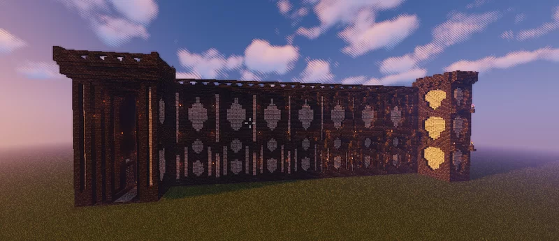 MEDIEVAL WALL DESIGN [LITEMATIC] [FREE] Minecraft Map