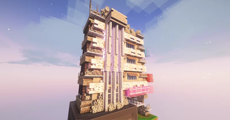 Cyberpunk House 1.21.4 Minecraft Map