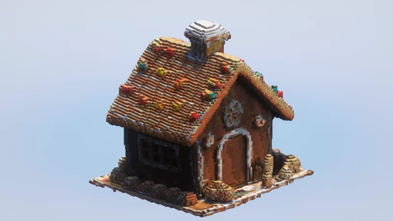 Gingerbread house Minecraft Map