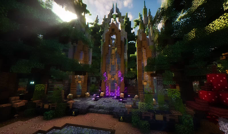 Nether portal Minecraft Map