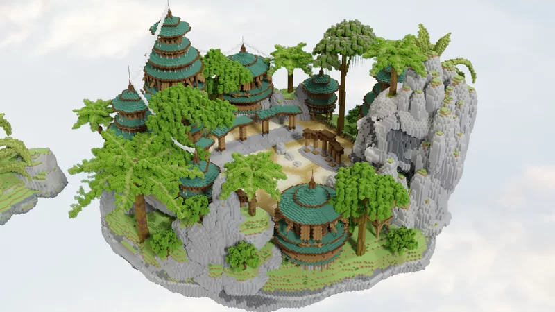 Neo - Dark Medieval Spawn | Lobby Design Minecraft Map