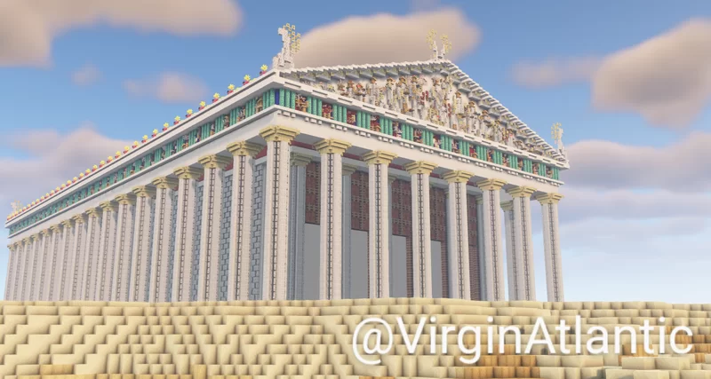 The Parthenon, Acropolis of Athens Minecraft Map