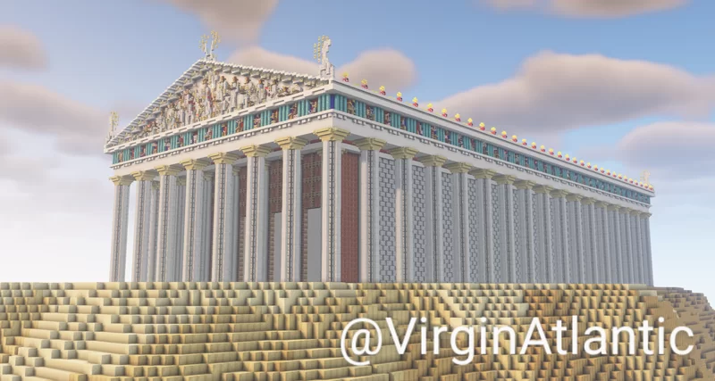 The Parthenon, Acropolis of Athens Minecraft Map