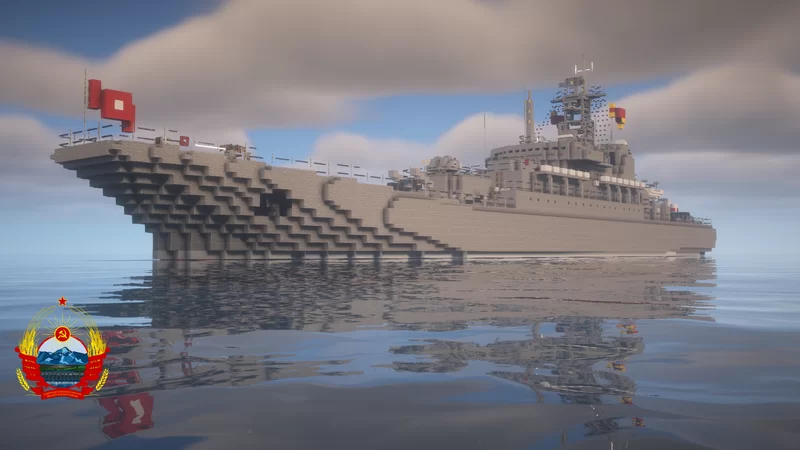 Soviet navy: Project 775, Ropucha-class landing ship Minecraft Map