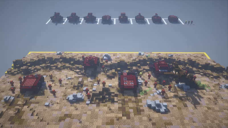 Imperial Tank Rhino Warhammer 40000 40K Minecraft Map