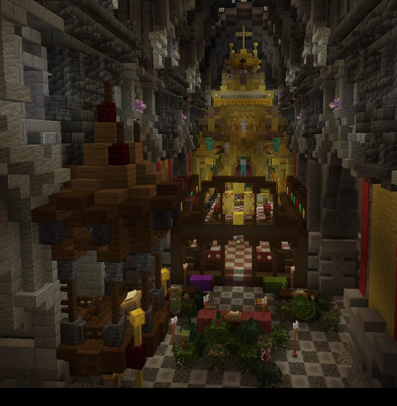 The new altarpiece of Erdrum's Cathedral and the holy tree chapel Minecraft Map