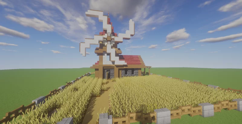 Wood Mill House 17 (Map + Schem) Minecraft Map