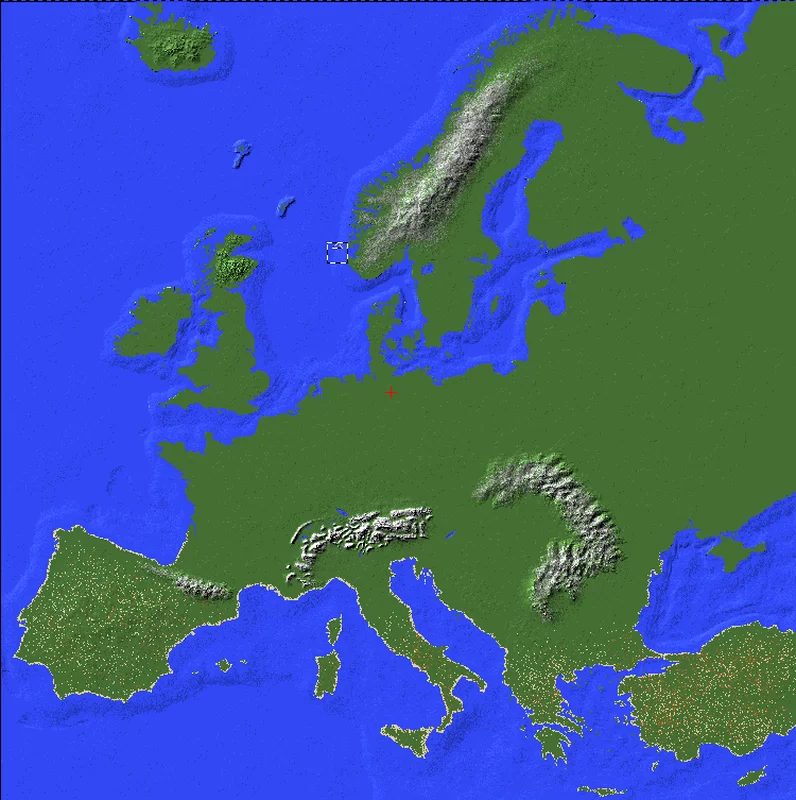 Europe map 6000 x 6000 Minecraft Map