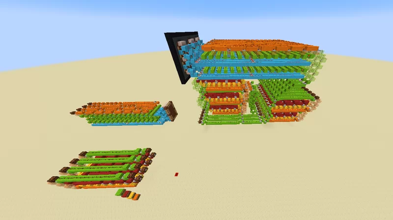 Binary to BCD with 32 bits of input Minecraft Map