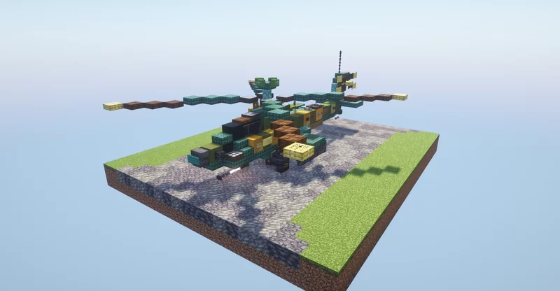 AH-64D Apache Ukraine edition Minecraft Map