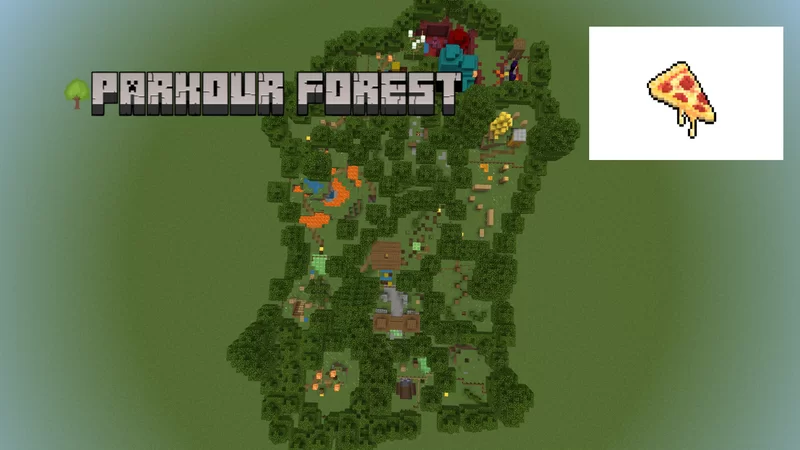 Parkour Forest Minecraft Map