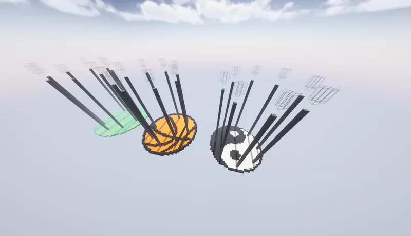 3 Free Arenas Pillars of Fortune Minecraft Map