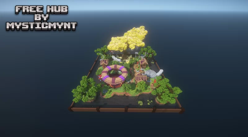 [FREE] Small hub/Spawn for server | Map&Shematic | By MysticMynt Minecraft Map