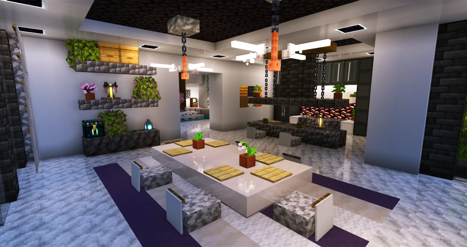 Minecraft Modern House Interior Box Minecraft House – Board & Vellum