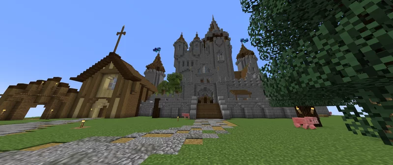 Super coolest floating castle thing Minecraft Map