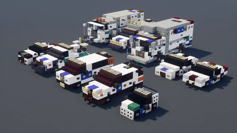 NYC NYPD Police Vehicle Pack [10] Minecraft Map