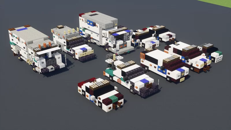 NYC NYPD Police Vehicle Pack [10] Minecraft Map