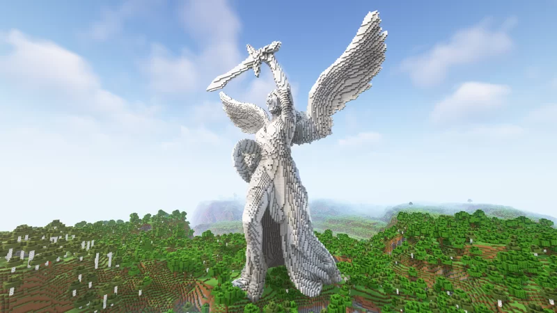 Minecraft Guardian Angel Statue Minecraft Map