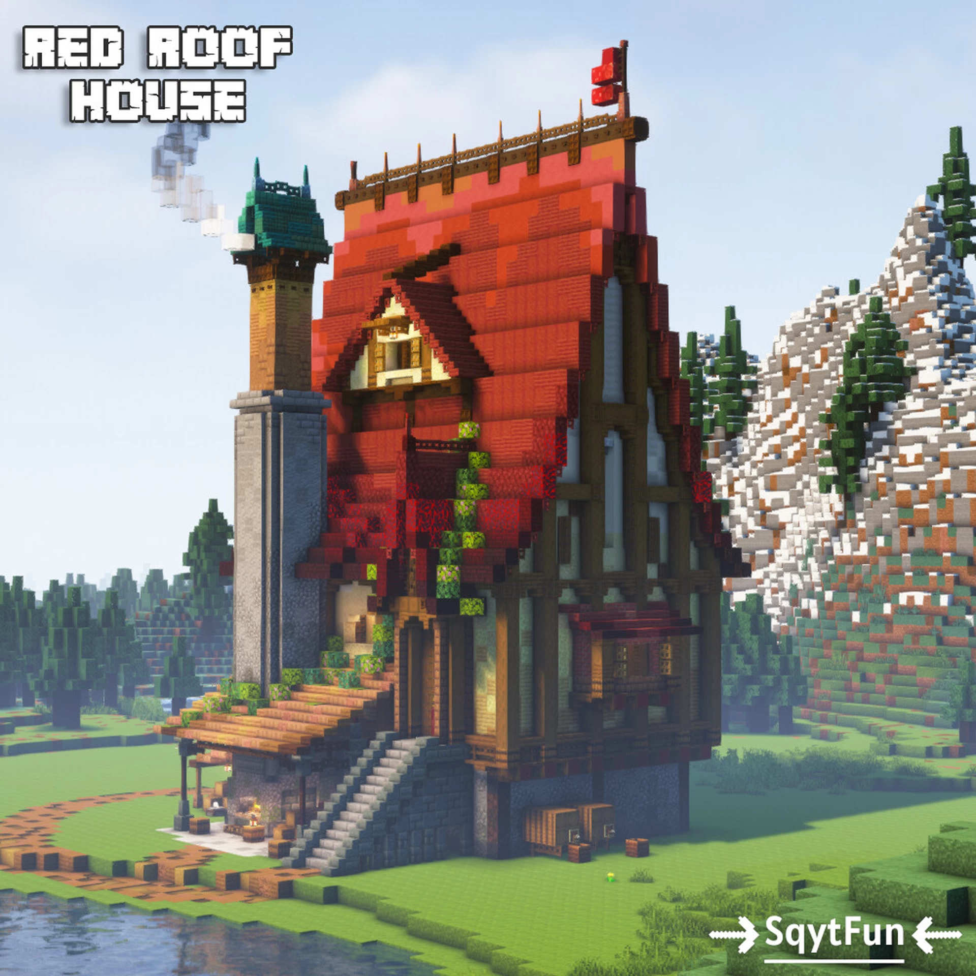 Minecraft House Roof Designs