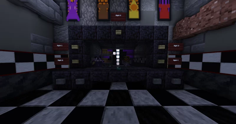 Working FNaF 1 Map Minecraft Map