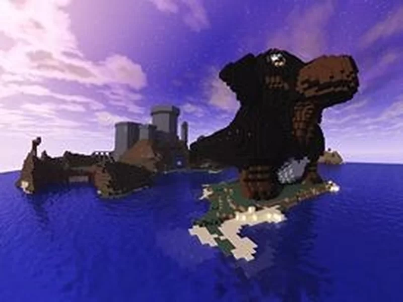 Darcy the giant Dachshund Minecraft Map