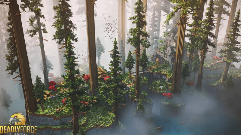 Woodland Reach Castle l Full interior l Download Minecraft Map