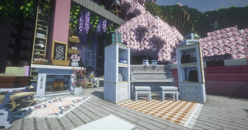 Polly Pocket, Suitcase Dollhouse build, Creative Map 1.20 Minecraft Map