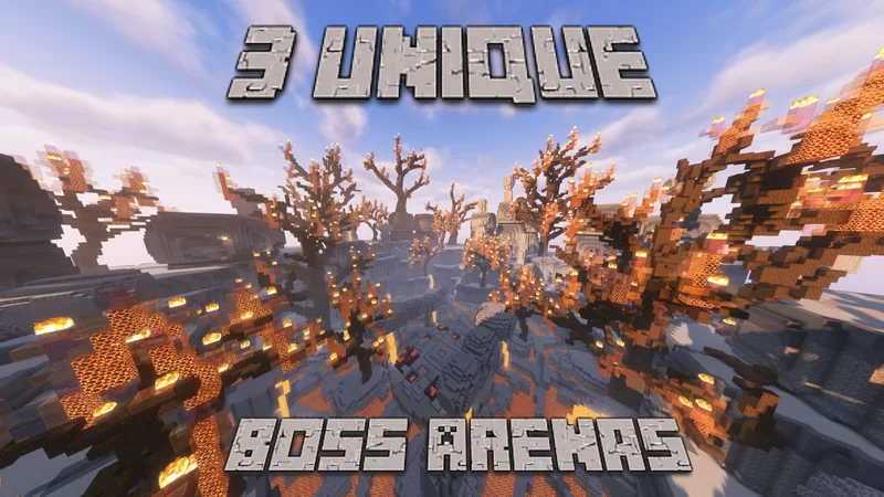 3 Boss arenas | Pack Minecraft Map