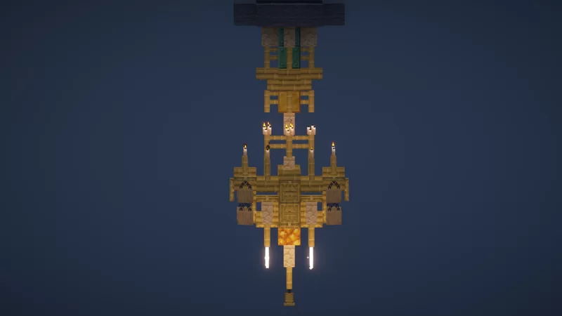 Golden chandelier Minecraft Map