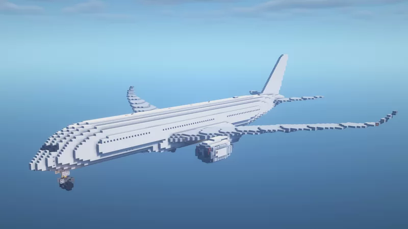 Airbus A350-900 Minecraft Map