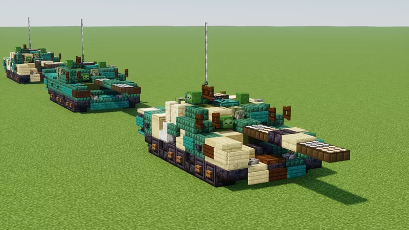 T-80U Main Battle Tank Minecraft Map