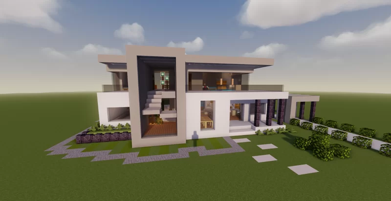 Modern House 64 (Map + Schem) Minecraft Map