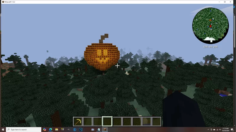 Floating Jack o lantern for Java Minecraft v 1.12.2 Minecraft Map