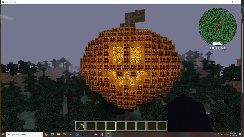 Floating Jack o lantern for Java Minecraft v 1.12.2 Minecraft Map