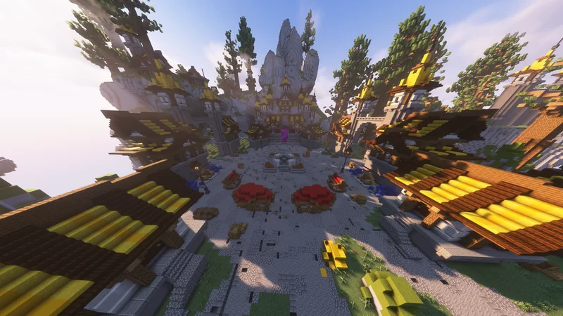 Golden Village Bay | Spawn | 350 x 350 Minecraft Map