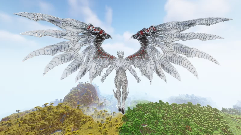 Minecraft Silver Dragonkin Statue Minecraft Map