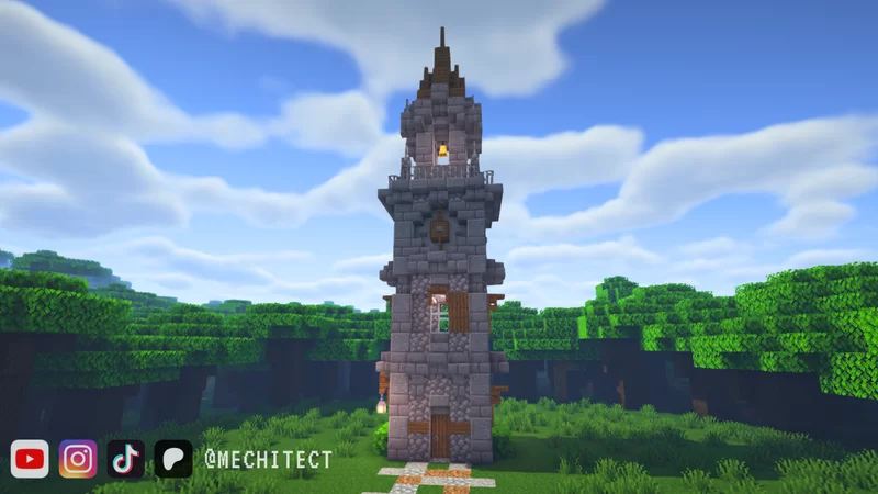 Medieval Clock Tower Minecraft Map