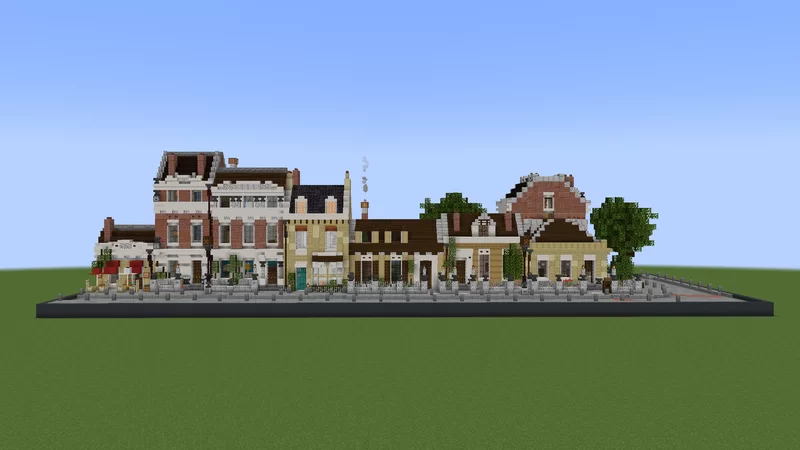 European city block Minecraft Map